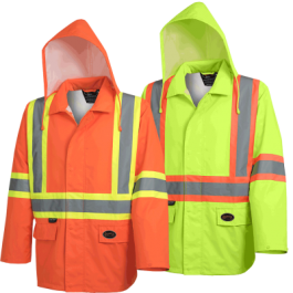 WM Uniform Group Inc. The Rock Hi-Viz Waterproof Sfty Jacket - Pu Ctd ...