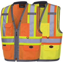 WM Uniform Group Inc. "The Rock" Hi-Viz Mesh Surveyor's Vest WM Uniform ...